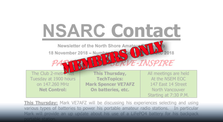 NORTH SHORE AMATEUR RADIO CLUB – NSARC